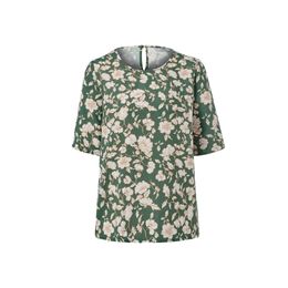 Tchibo - Bedruckte Bluse - Damen - Gr. 48 - olivgr&uuml;n/gebl&uuml;mt
