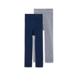 Tchibo - 2 Strickleggings - Kinder - Gr. 98/104 - dunkelblau