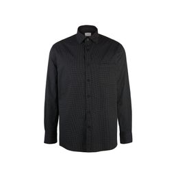 Tchibo - Hemd - Herren - Gr. L - schwarz/print
