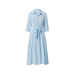 Tchibo - Blusenkleid mit Print - Damen - Gr. 36 - hellblau/print