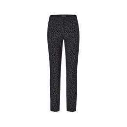 Tchibo - Bedruckte Bengalin-Hose - Damen - Gr. 40 - dunkelgrau/print