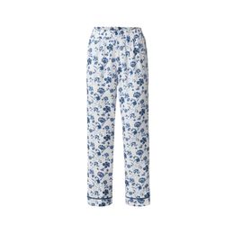 Tchibo - Relaxhose - Damen - Gr. 46 - wei&szlig;/gebl&uuml;mt