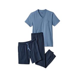 Tchibo - Pyjama-Set - Herren - Gr. M - dunkelblau