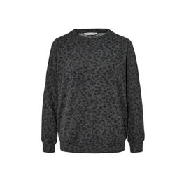 Tchibo - Bedrucktes Fledermausshirt - Damen - Gr. L - dunkelgrau/print