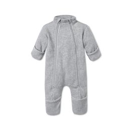 Tchibo - Baby-Fleece-Einteiler - Baby - Gr. 62/68 - hellgrau