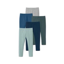 Tchibo - 5 Jersey-Leggings - Kinder - Gr. 110/116 - dunkelblau