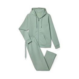 Tchibo - Sweat-Hausanzug - Damen - Gr. XL - gr&uuml;n