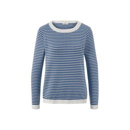 Tchibo - Gestreifter Feinstrickpullover - Damen - Gr. S - wei&szlig;