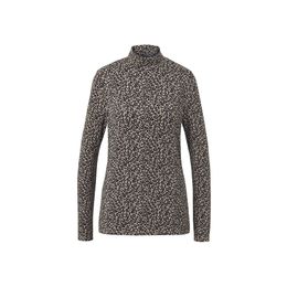 Tchibo - Bedrucktes Blusenshirt mit Stehkragen - Damen - Gr. M - schwarz/print