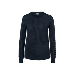 Tchibo - Strickpullover mit Zopfmuster - Damen - Gr. M - blau