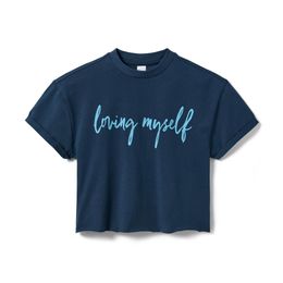 Tchibo - T-Shirt - M&auml;dchen - Gr. 134/140 - dunkelblau