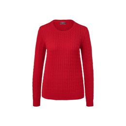 Tchibo - Strickpullover mit Zopfmuster - Damen - Gr. XXL - rot
