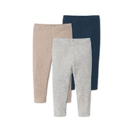 Tchibo - 3 Ripp-Leggings - Baby - Gr. 50/56 - dunkelblau