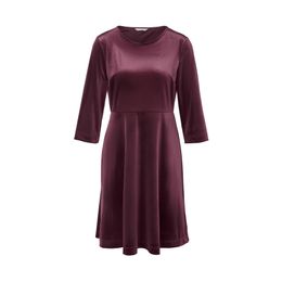 Tchibo - Kleid aus Stretch-Samt - Damen - Gr. S - dunkelrot