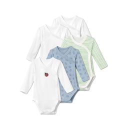 Tchibo - 5 Langarmbodys - Baby - Gr. 86/92 - hellblau