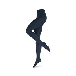 Tchibo - Thermostrumpfhose mit Struktur - Damen - Gr. L - dunkelblau