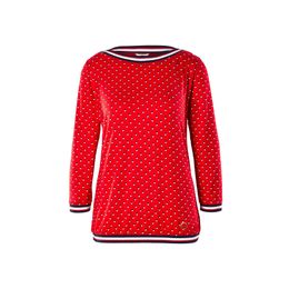 Tchibo - Blusenshirt mit 3/4-Arm - Damen - Gr. XXL - dunkelblau/gepunktet
