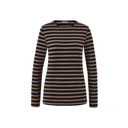 Tchibo - Gestreiftes Langarmshirt - Damen - Gr. XL - schwarz/gestreift