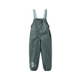Tchibo - Regenhose mit Tr&auml;gern - Gr. 122/128 - olivgr&uuml;n