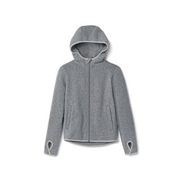 Tchibo - Kinder-Strickfleecejacke - Gr. 122/128 - grau