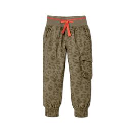 Tchibo - Baumwoll-Schlupfhose - Jungen - Gr. 98/104 - dunkelgr&uuml;n/print