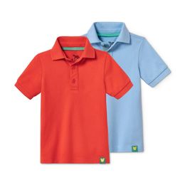 Tchibo - 2 Poloshirts - Jungen - Gr. 98/104 - hellblau