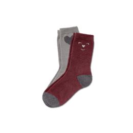 Tchibo - 2 Paar Kuschelsocken - Damen - Gr. 39-42 - silber