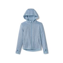 Tchibo - Kinder-Strickfleecejacke - Gr. 146/152 - hellblau