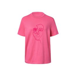 Tchibo - T-Shirt mit Print - Damen - Gr. L - pink/print