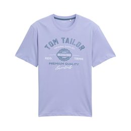 Tom Tailor T-Shirt mit Logo - Herren - Gr. XXL - hellblau