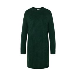 Tchibo - Strickkleid mit Zopfmuster - Damen - Gr. L - dunkelgr&uuml;n