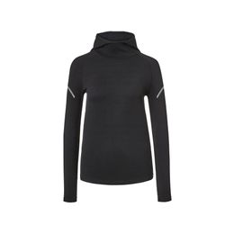 Tchibo - Seamless-Funktionslaufshirt mit Kapuze - Damen - Gr. M - anthrazit