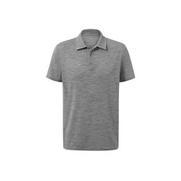 Tchibo - Funktions-Poloshirt mit Merinowolle - Herren - Gr. L - grau