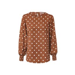Tchibo - Gepunktete Bluse - Damen - Gr. 40 - cognac/gepunktet