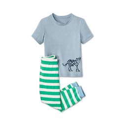 Tchibo - Baumwoll-Pyjama - Baby - Gr. 86/92 - dunkelblau/print