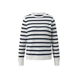 Tchibo - Gestreifter Feinstrickpullover - Damen - Gr. L - dunkelblau/gestreift