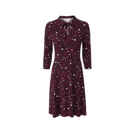 Tchibo - Jerseykleid mit Herz-Dessin - Damen - Gr. XXL - dunkelrosa/print