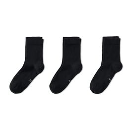 Tchibo - 3 Paar Damen-Socken - Damen - Gr. 39-42 - schwarz