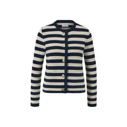 Tchibo - Cardigan aus Strukturstrick - Damen - Gr. 40 - dunkelblau/gestreift