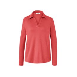 Tchibo - Sweatshirt mit Polokragen - Damen - Gr. S - rot