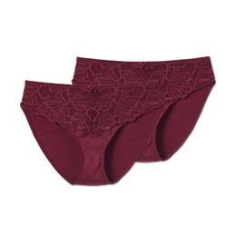 Tchibo - 2 Slips - Damen - Gr. L - bordeaux