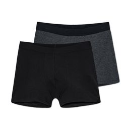 Tchibo - 2 Slipboxer mit Modal - Herren - Gr. S/4 - anthrazit/gestreift