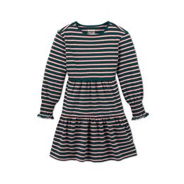 Tchibo - Jerseykleid - M&auml;dchen - Gr. 158/164 - dunkelgr&uuml;n/gestreift