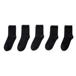 Tchibo - 5 Paar Socken - Damen - Gr. 39-42 - schwarz
