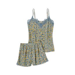 Tchibo - Shorty-Pyjama - Damen - Gr. M - blau/gebl&uuml;mt