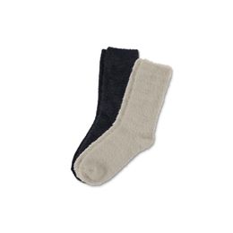 Tchibo - 2 Paar Kuschelsocken mit Effektgarn - Damen - Gr. 39-42 - wei&szlig;