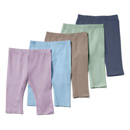 Tchibo - 5 Kinder-Leggings in 3/4-L&auml;nge - Baby - Gr. 50/56 - dunkelblau