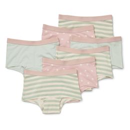 Tchibo - 7 Kinder-Pantys - M&auml;dchen - Gr. 98/104 - mintgr&uuml;n/print