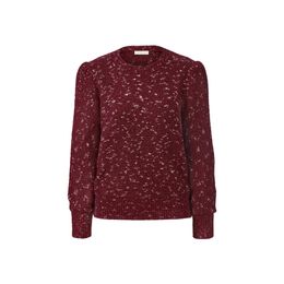 Tchibo - Grobstrickpullover mit Glitzergarn - Damen - Gr. M - dunkelrot