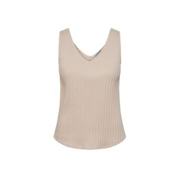 Tchibo - Rippstrick-Top - Damen - Gr. S - creme